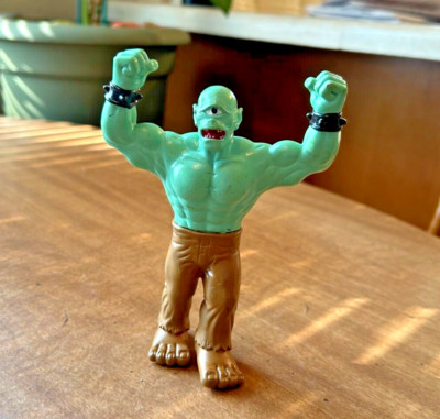 2002 GREEN CYCLOPS MONSTER FIGURE WITH BROWN PANTS & WRIST SHACKLES - 5 ...