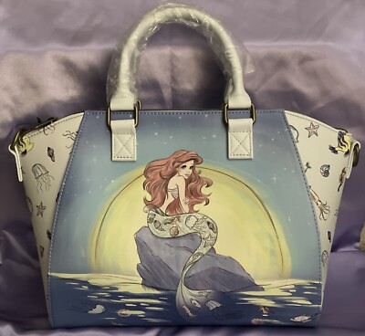 Disney Princess Ariel Little Mermaid Loungefly Satchel Bag Purse ...