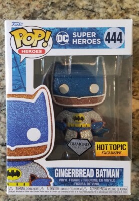 Funko Pop Heroes #444 Gingerbread Batman Diamond Hot Topic Exclusive | eBay