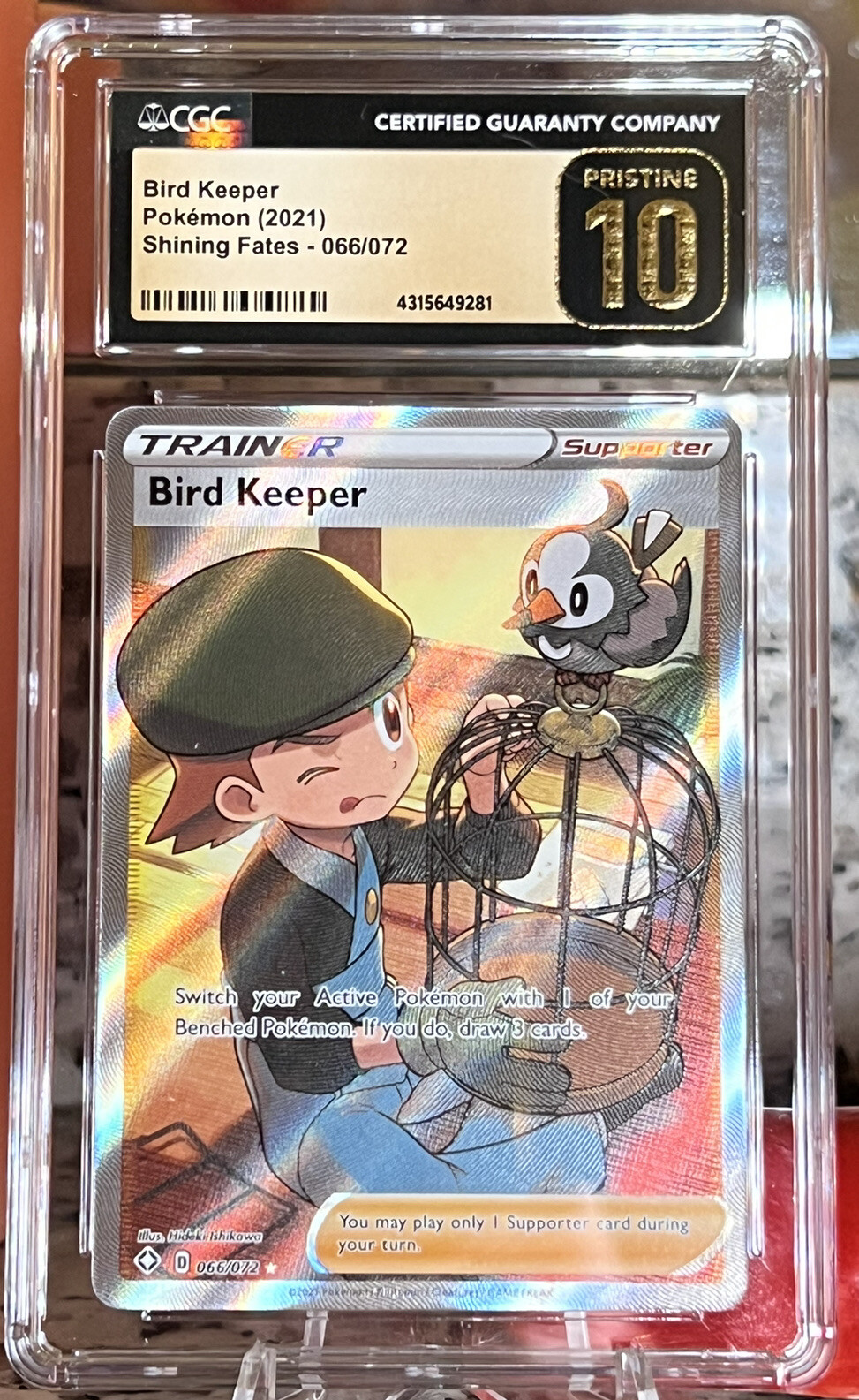 Pok%C3%A9mon+TCG+Bird+Keeper+Shining+Fates+066%2F072+Holo+Ultra+Rare ...