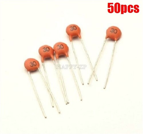 50Pcs 30Pf 50V Ceramic Capacitor 30P hb | eBay