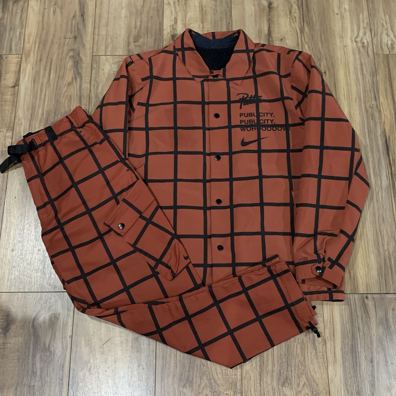 Nike x Patta Mars Stone Coaches Jacket/Cargo Pants Se… - Gem