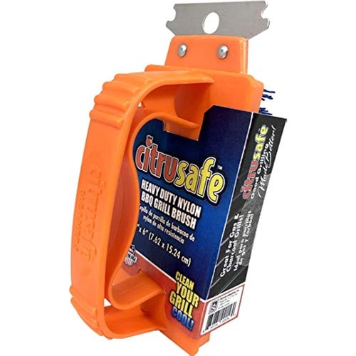 CitruSafe LG Heavy Duty Nylon Bristle Brush - Safely Scrub Grill Grates ...