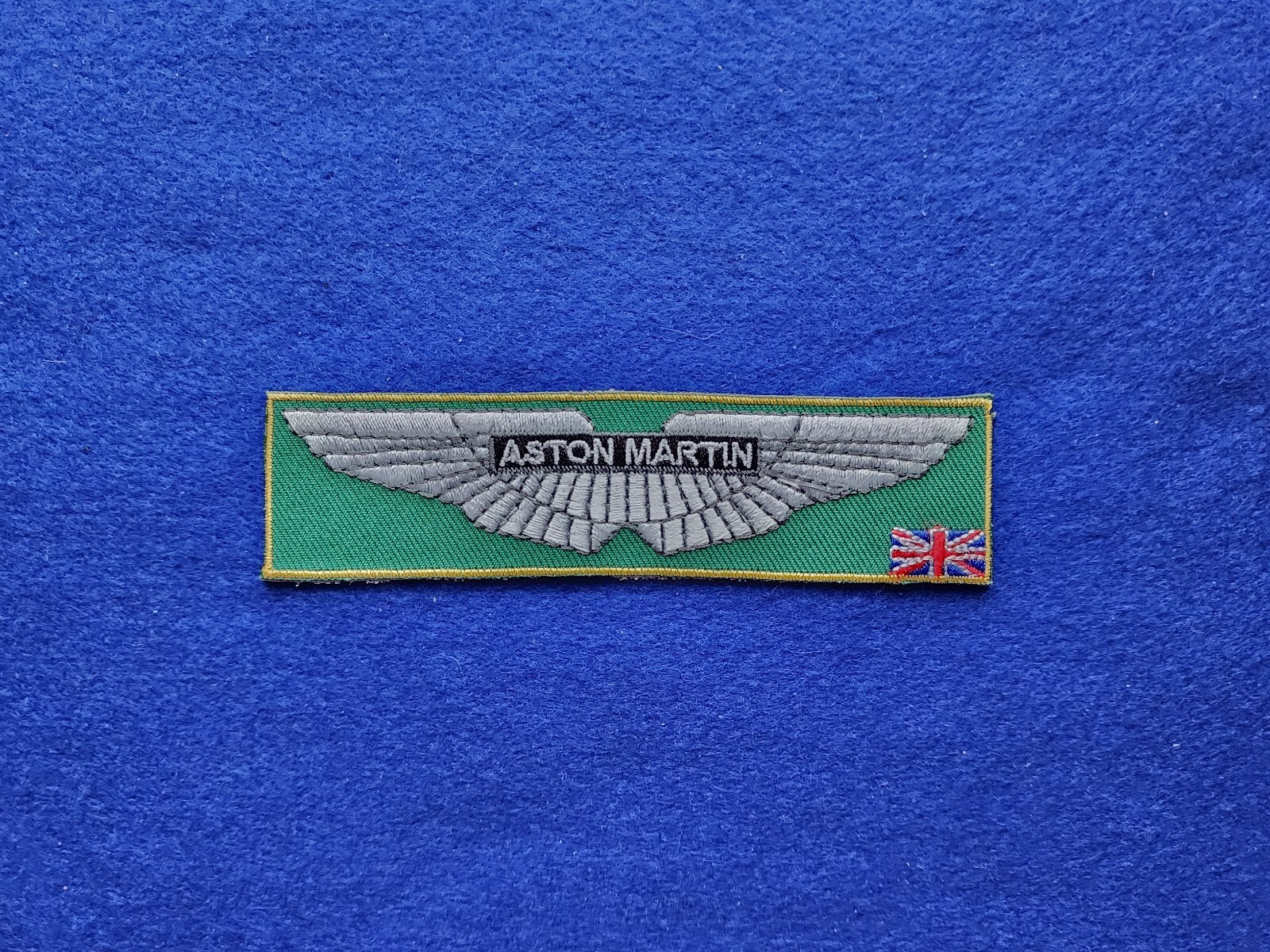 A Pair Of Motor Car Racing Patches Sew / Iron On Badges Aston Martin (b ...