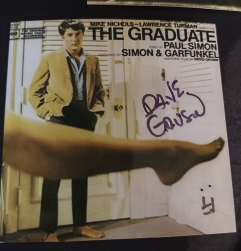 DAVE GRUSIN MOVIE COMPOSER SIGNED AUTOGRAPHED 4x4 THE GRADUATE MOVIE ...