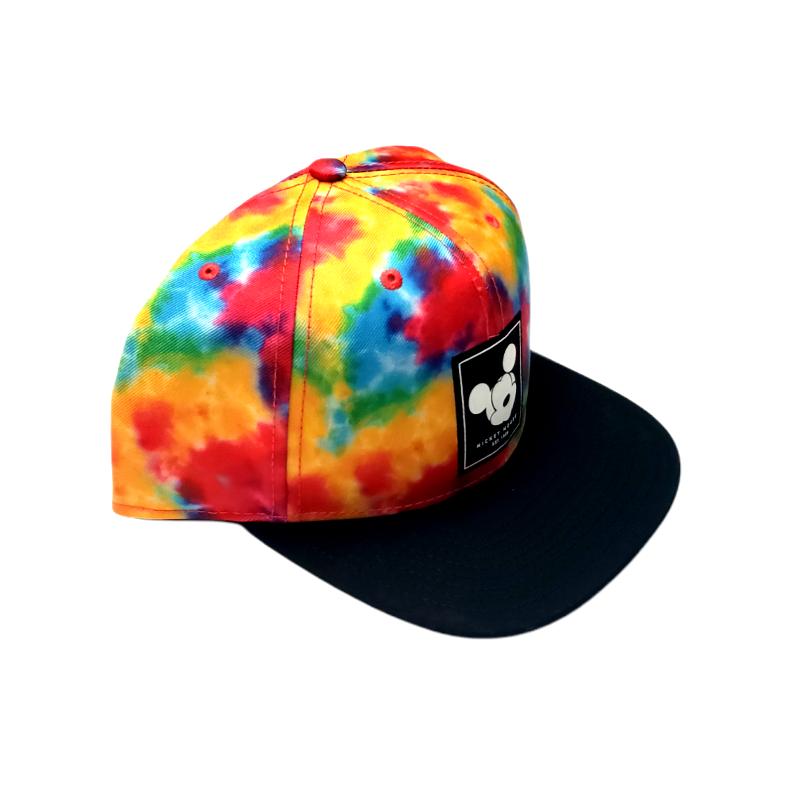 Neff Disney Collection Mickey Mouse Patch Tie-Dye Adjustable Snapback ...