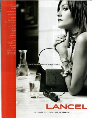 2001 Lancel Original Magazine Print Ad What French Women Have Always ...
