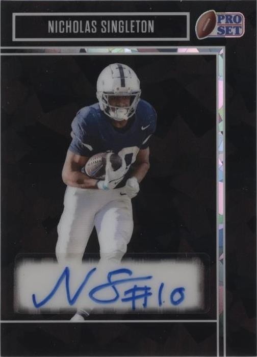 2025 Leaf Pro Set Metal - Autographs Nicholas Singleton #BA-NS1 Black ...