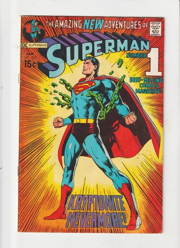 SUPERMAN COMIC 233 , CLASSIC NEAL ADAMS COVER ART 1971 KEY ISSUE, | eBay