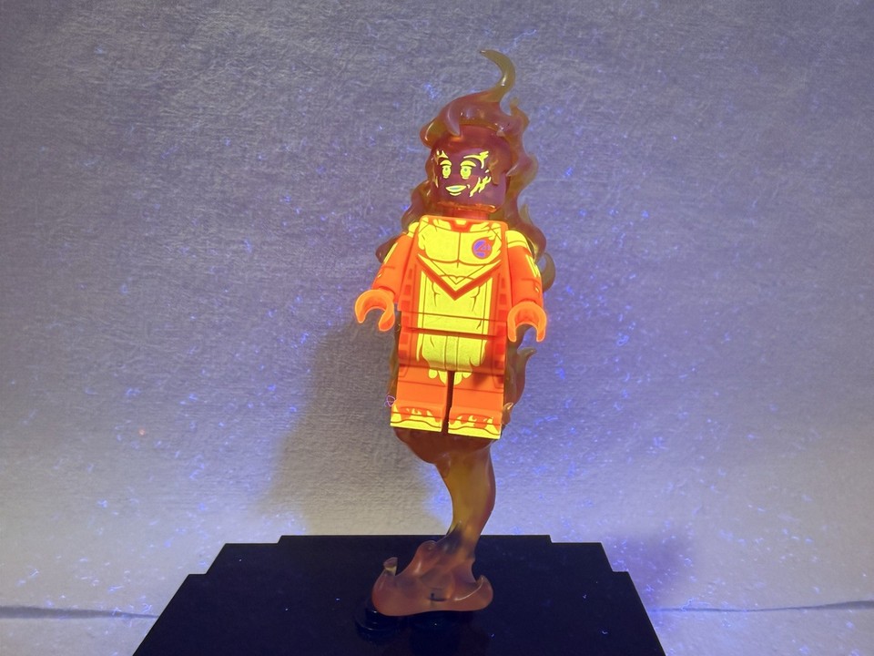 JIN Custom LEGO Fantastic Four Johnny Storm: Human Torch Luxury Version ...