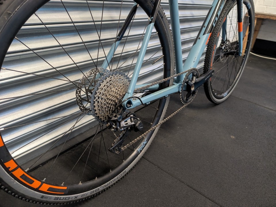 Cube Cross Race SL GRX Gravel / Cyclocross Bike – Grey/Orange – 58cm ...