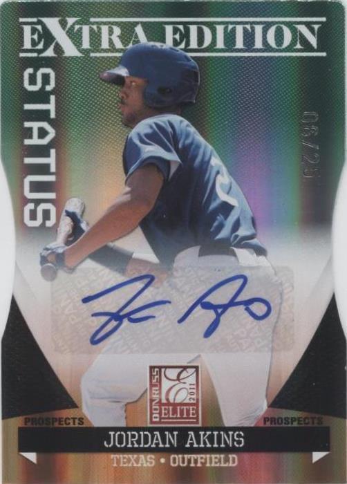 2011 Donruss Elite Extra Edition - Prospects Jordan Akins #26 Status ...