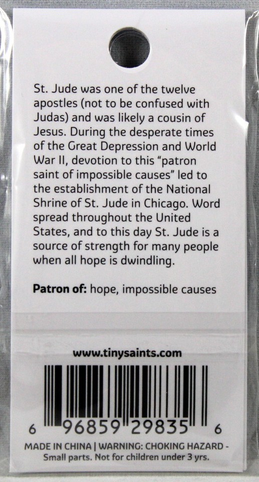 Tiny Saints St. Jude CHARM - Paracord, Bracelets, Backpacks, Purses ...