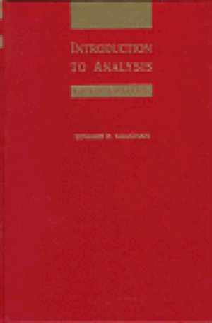 Introduction to Analysis by Edward D. Gaughan (1997, Hardcover, Revised ...