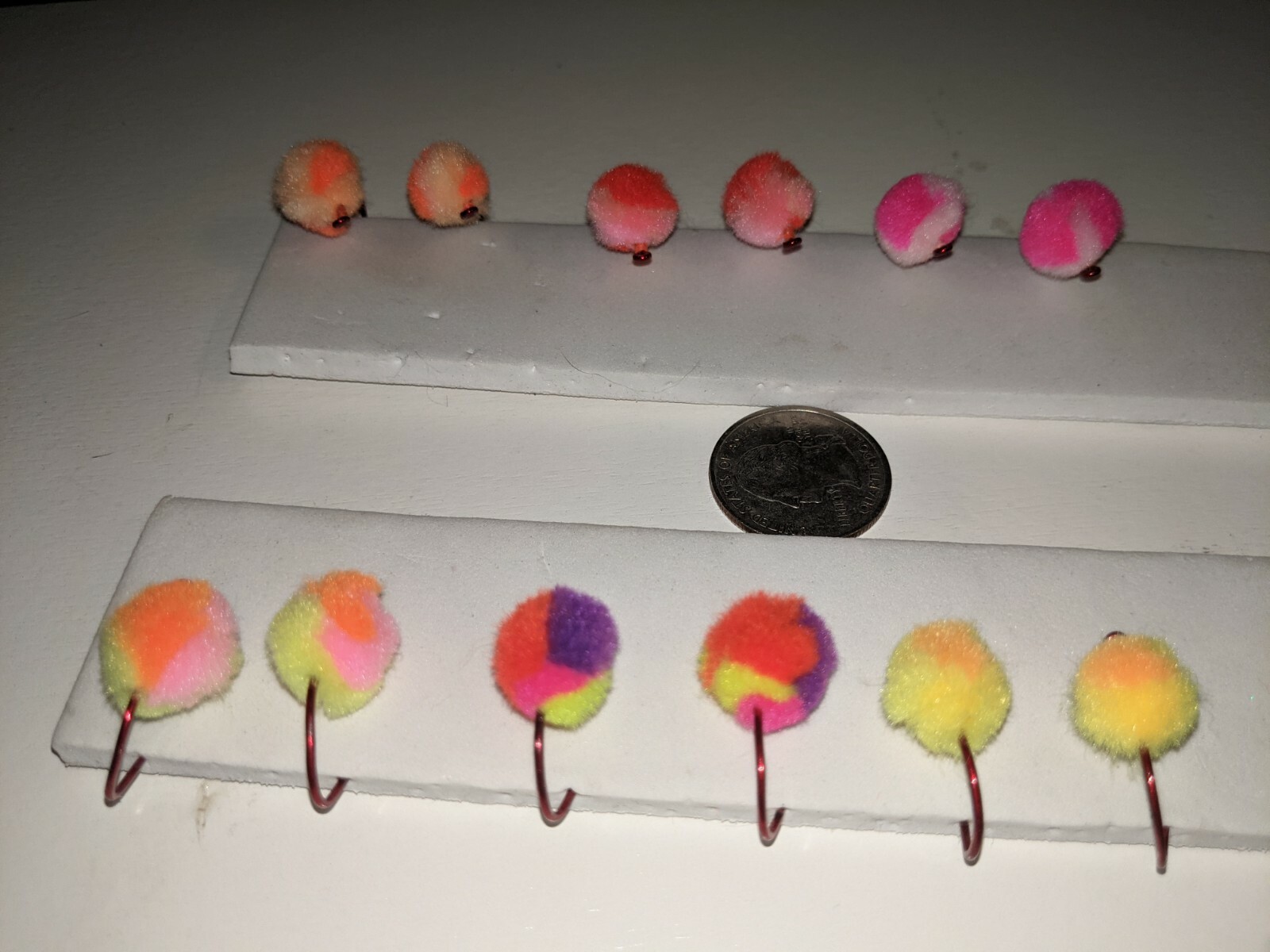 12 each #2 Big Glo Bug Yarn egg Fly Steelhead Trout Salmon | eBay