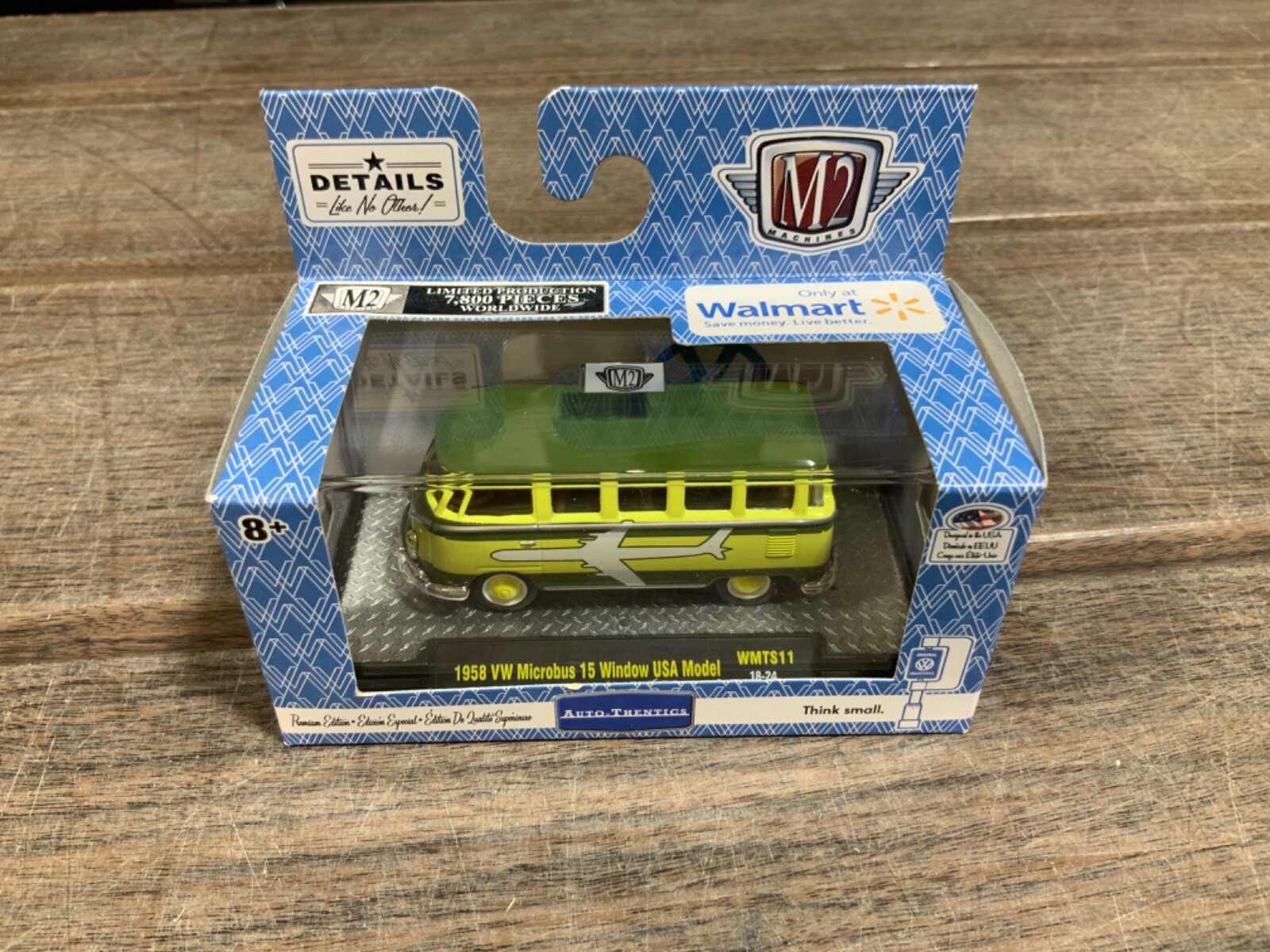 M2 MACHINES 1958 VW MICROBUS 15 WINDOW USA MODEL WMTS11 GREEN YELLOW | eBay