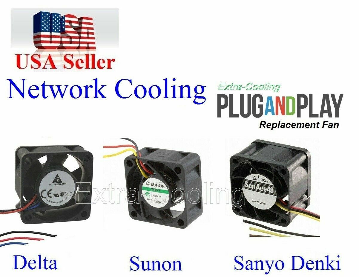 1x Quiet Fan for Dell PowerConnect 3424 3424P 3448 3448P 3524 3524P ...