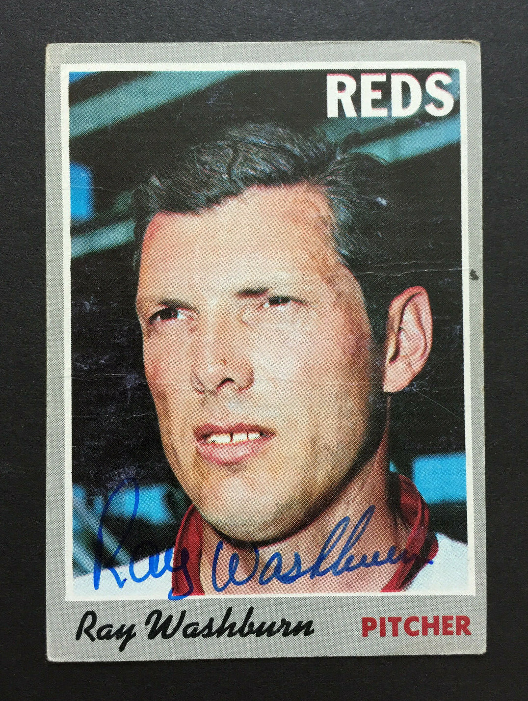 Ray Washburn Reds Signed 1970 Topps Baseball Card #22 Auto Autograph 6 ...