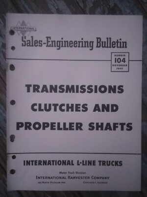 Vintage Original 1949 IH International Harvester L-Line Trucks ...