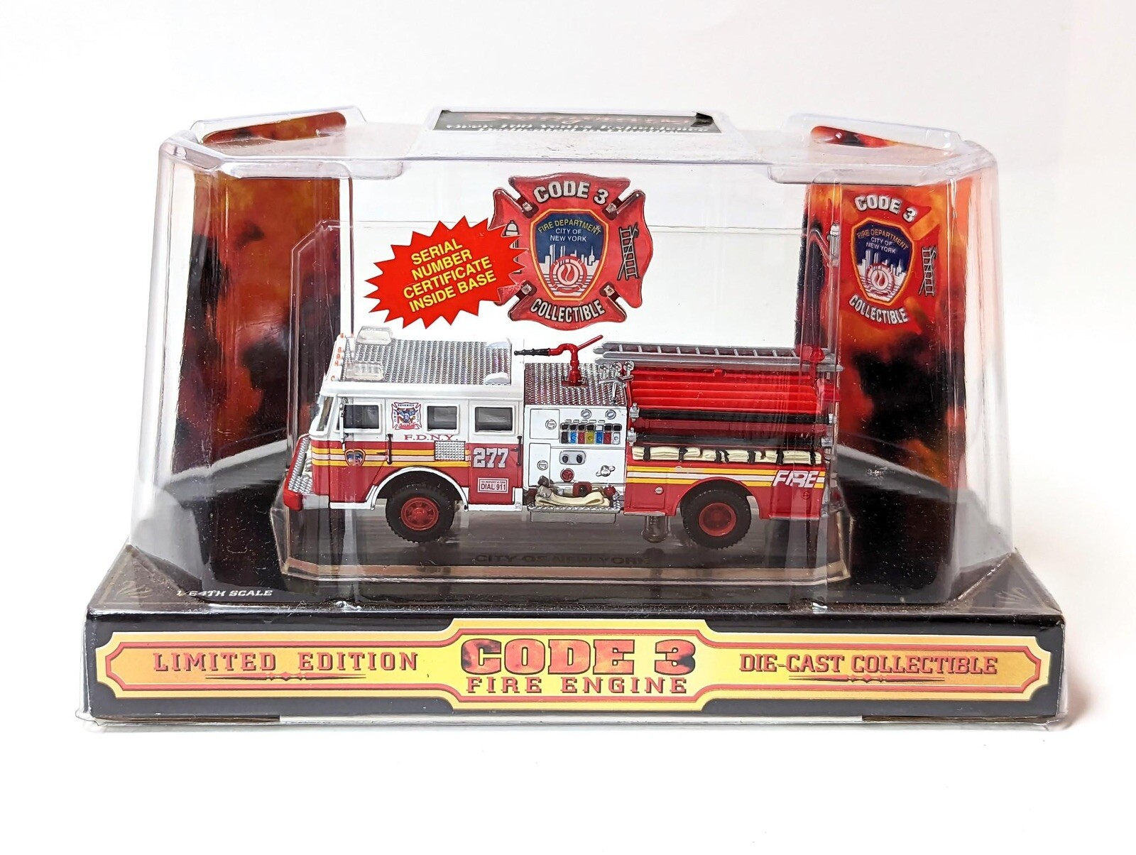 Code 3 1/64 Scale Seagrave FDNY Engine 277 No # 12300 NIB BUSHWICK ...