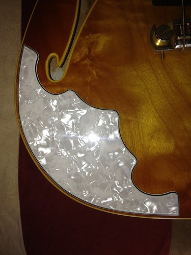 Telecaster Tele Thinline Pearl White No Holes Armrest for Fender Guitar ...