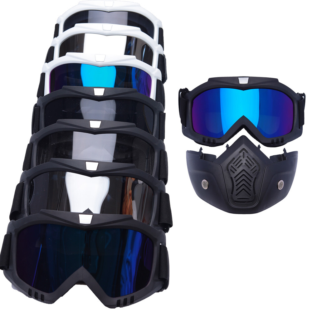Motorcycle Goggles Face Mask Dirt Bike Motocross Off-Road MX ATV ...