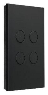 Clipsal C-BUS SATURN ZEN A-SERIES SWITCH 4-Button Flush Mounted, Black ...