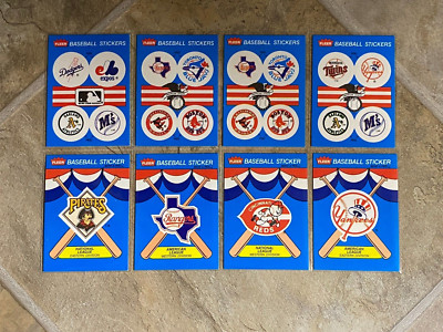 1989 Fleer MLB Team Stickers Lot (x8) | eBay