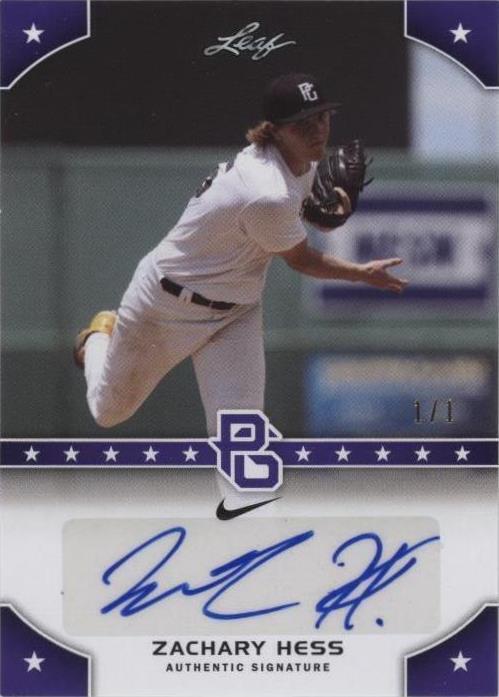 2015 Leaf Perfect Game National Showcase - Autographs Zachary Hess #PG ...