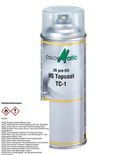 COLORMATIC 2K PRE-FILL HS TOPCOAT LACKSPRAY TC-5 249464 300ml ...