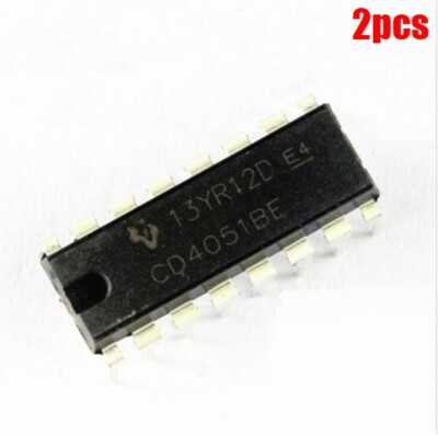 2Pcs CD4051 Multiplexer/Dem Ultiplexer CD4051BE CD4051 DIP16 DIP-16 New ...