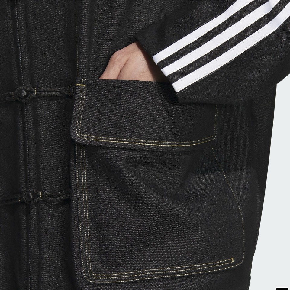 Adidas Original Tang Chinese New Year Black Denim Jacket | eBay