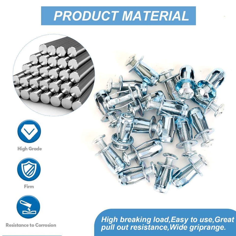 Expansion Screw Petal Nut,Petal Shape Metal Nut with Screws Easy ...