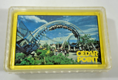 Vintage Cedar Point Cards Playing Cards Deck Souvenir Plastic Case Ohio ...