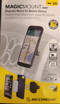 NIB Scosche Magic Mount Vent - Magnetic Mount for Mobile Devices | eBay
