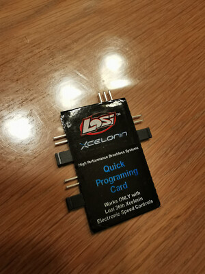 Losi 1/36 Xcelorin brushless programming card for ESC | eBay