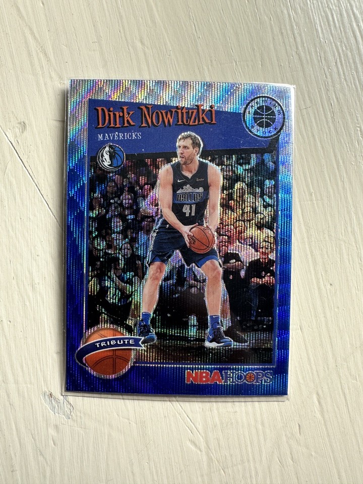 2019-20 Panini NBA Hoops Premium Stock - Dirk Nowitzki Tribute Blue ...
