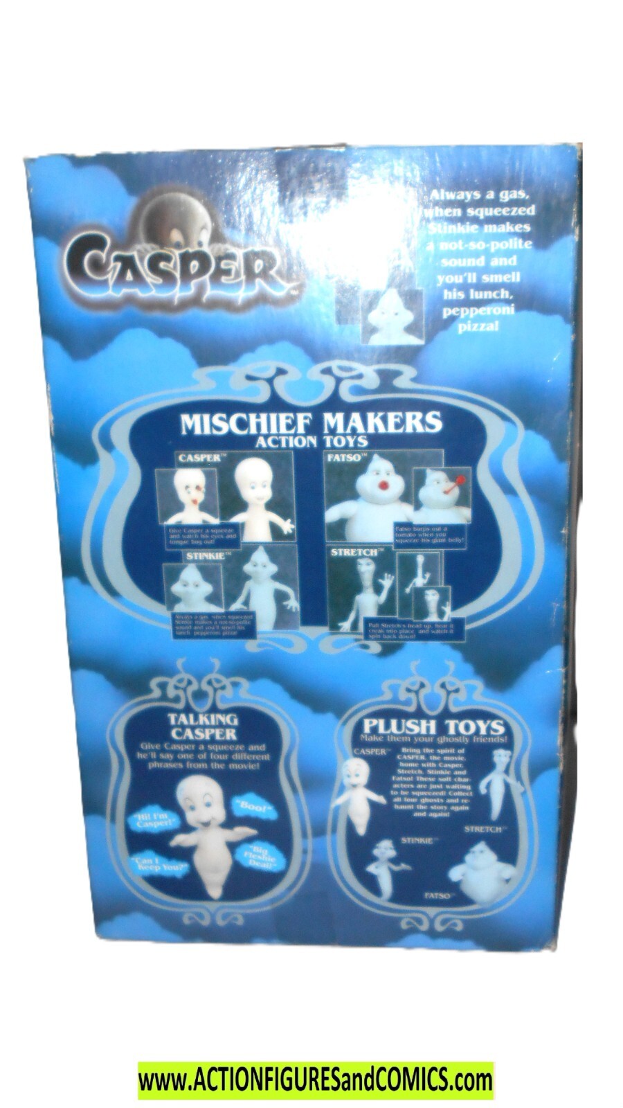 10 inch CASPER the friendly ghost STINKIE Pizza scent burp action 2004 ...