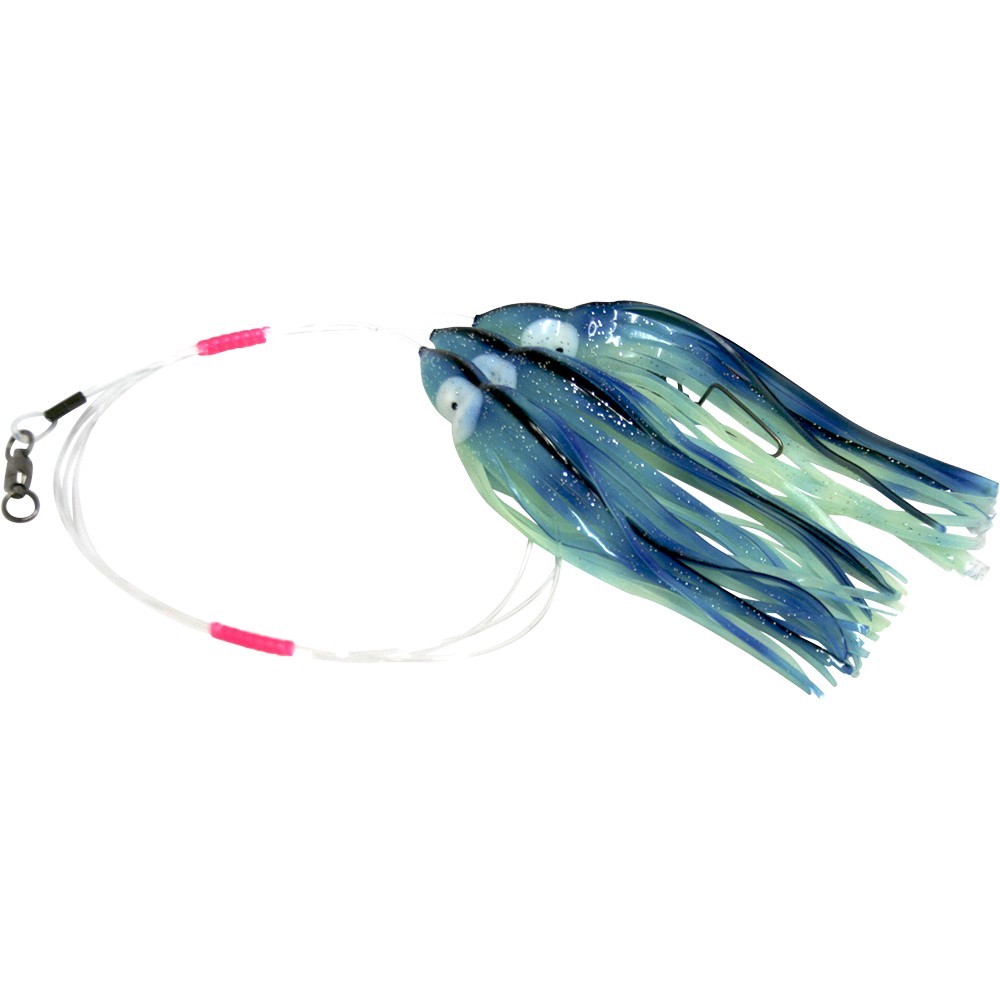 Daisy Chain Leader - Glow in Dark Blue & Green - Marlin, Tuna, Mahi ...