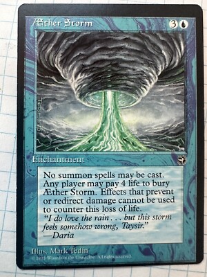 MISCUT BOTH SIDES 1995 Homelands Aether Storm MTG Magic the Gathering ...
