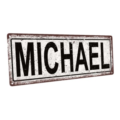 Michael Metal Sign; Wall Decor for Kids Room or Nursery | eBay