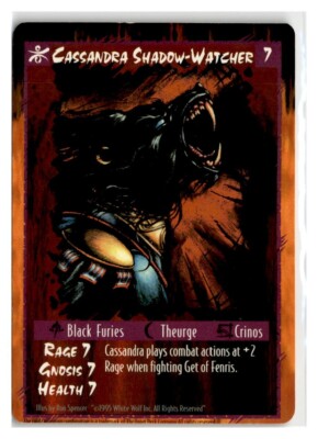 Rage:CCG- Cassandra Shadow-Watcher - White Wolf - limited | eBay