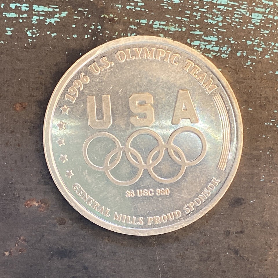 1996 Atlanta GA Olympics Cycling Medal General Mills Proud Sponsor | eBay