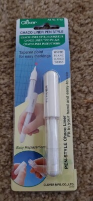 Clover * Chaco Liner Pen Style * Chalk Wheel Marker * White * 4712 | eBay