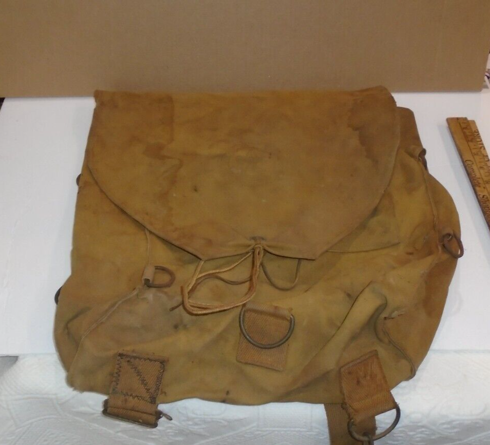 Vintage Boy Scouts of America BSA Canvas Backpack Haversack Day Bag ...