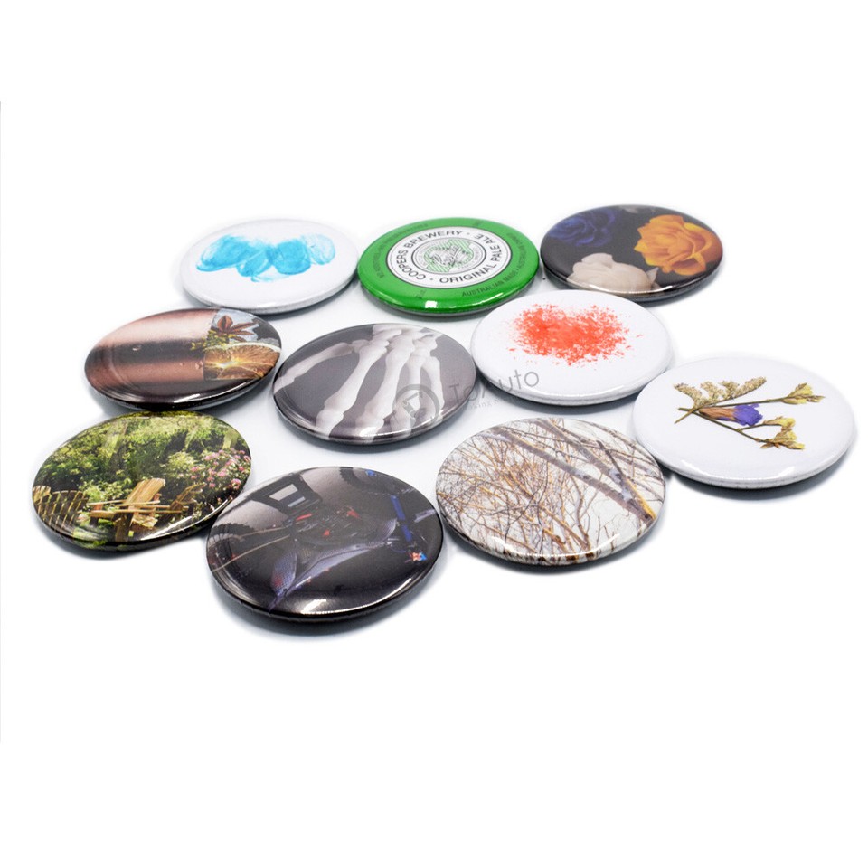 100 Sets DIY Blank Badge Parts Supplies Pin Materials For Button Maker ...