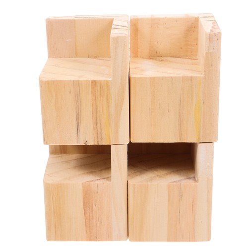 4 Pcs Increase Support Legs Bed Raising Blocks Chair Extenders for ...