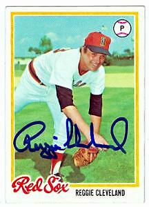 Reggie Cleveland autographed baseball card (Boston Red Sox) 1978 Topps ...