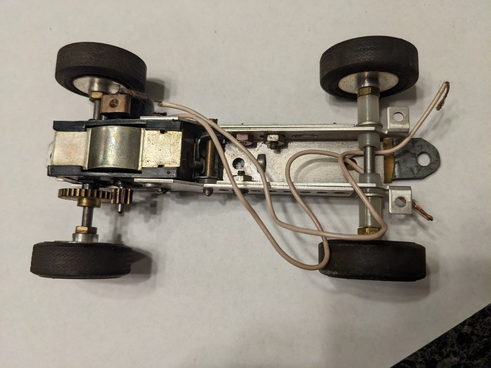 60's VINTAGE K&B MFG 1:32 ADJUSTABLE CHASSIS w/ SIDEWINDER MOTOR ...