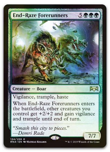 End-Raze Forerunners #124 (Foil) (NM) Ravnica Allegiance RNA Magic MTG ...